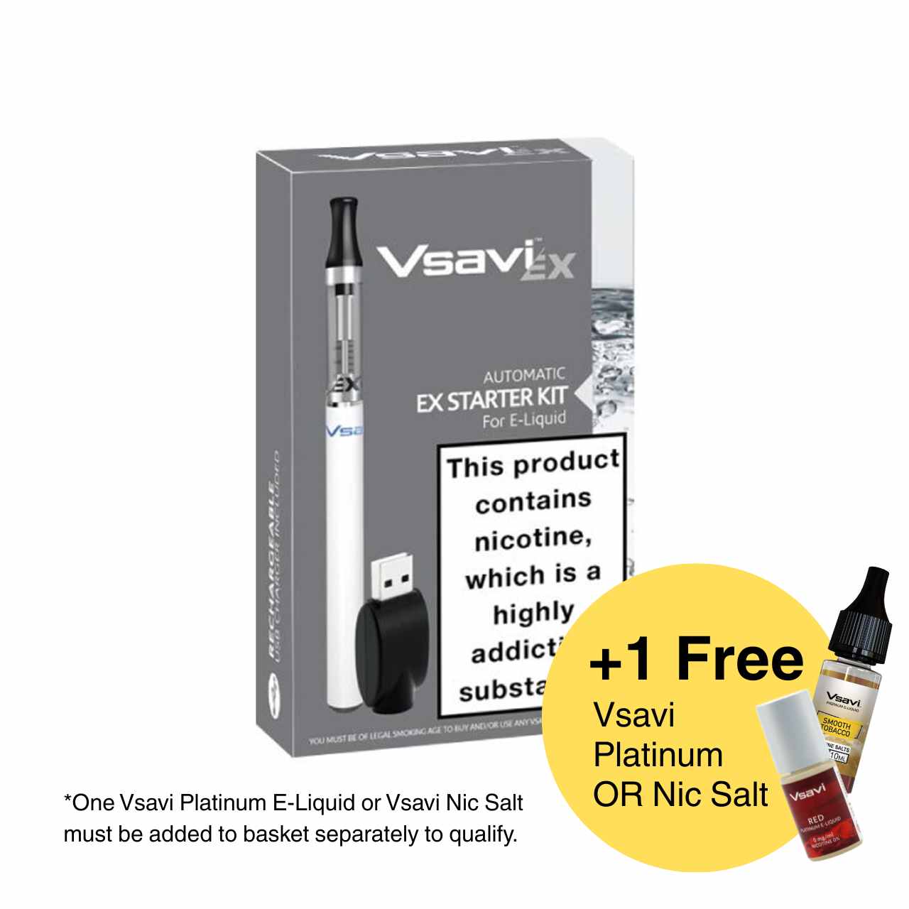 VSAVI Vape Starter Kit| Free Platinum Vape Juice or Nic Salt